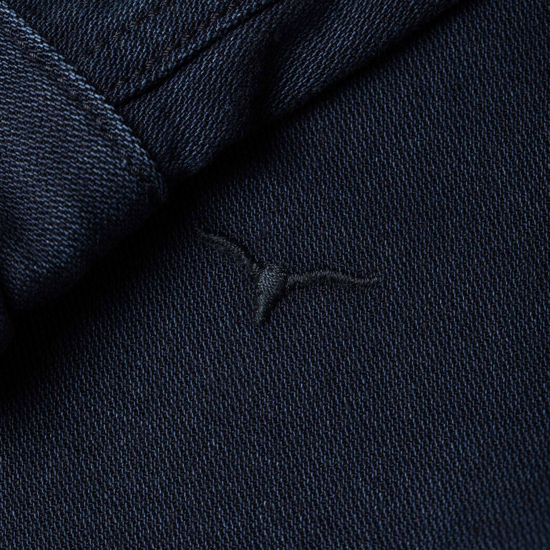 BWS-04 SCOUT OVERSHIRT 13 oz. stay-blue x black modal BT | BENZAK ...